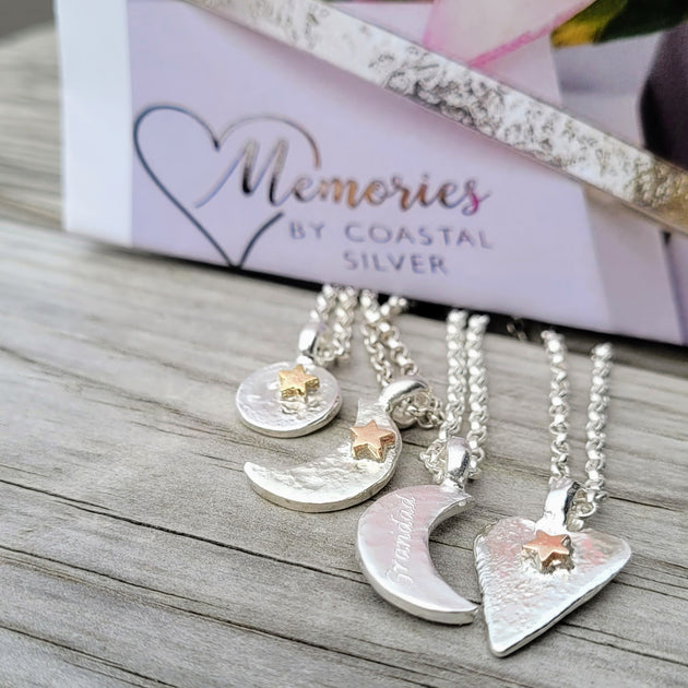 A Family's Beautiful Memory Pieces with Ashes in Silver & Engraving ...