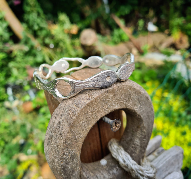 Bespoke Fish Bangle in Solid Sterling Silver – Coastal Silver