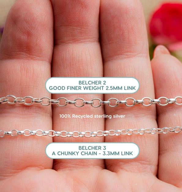 Ashes into Silver 'With the Angels' Belcher Necklace – Coastal Silver